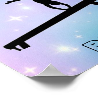 Girls Gymnast Gymnastics Balance Beam Poster | Zazzle