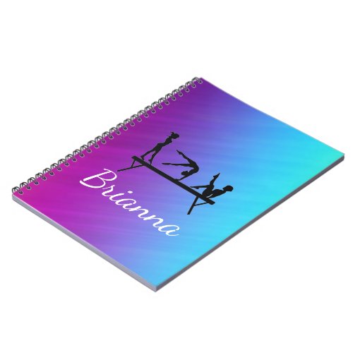Girls Gymnastics Beam Notebook | Zazzle