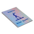 Girls Gymnastics Beam Queen Spiral Photo Notebook | Zazzle