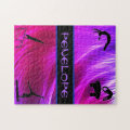 Girls Gymnastics Events Abstract Jigsaw Puzzle | Zazzle