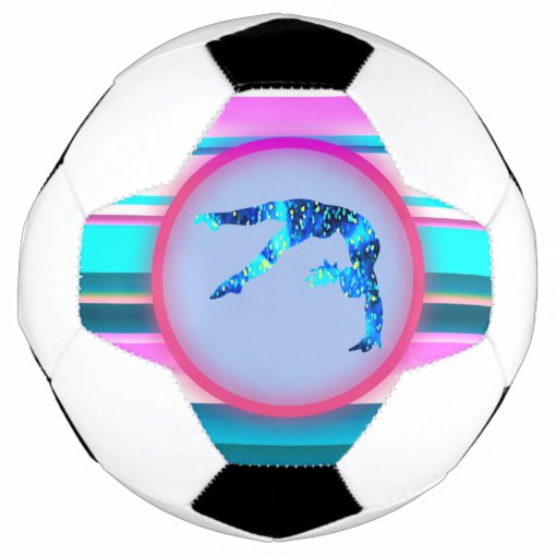 Girls Gymnastics, Power Tumbling, Handspring Soccer Ball | Zazzle