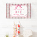 Girls Just Wanna Be One Girl 1st Birthday Party Banner | Zazzle
