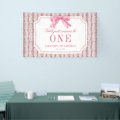 Girls Just Wanna Be One Girl 1st Birthday Party Banner | Zazzle