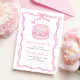 Girls Just Wanna Be One Pink Bow 1st Birthday Invitation | Zazzle