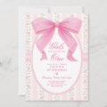 Girls Just Wanna Be One: Pink Bow 1st Birthday Invitation | Zazzle