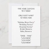 GIRL'S JUST WANT TO HAVE FUN! Invitations Dahlias | Zazzle