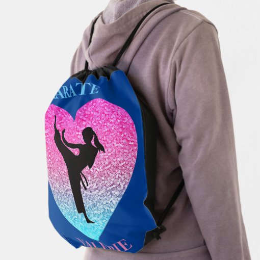 Girls Karate Drawstring Bag | Zazzle