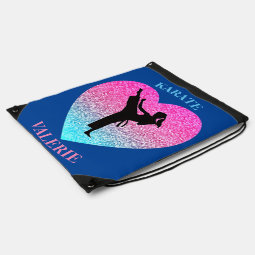 Girls Karate Drawstring Bag | Zazzle