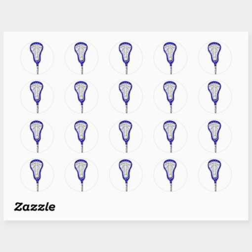 Girls Lacrosse Classic Round Sticker | Zazzle