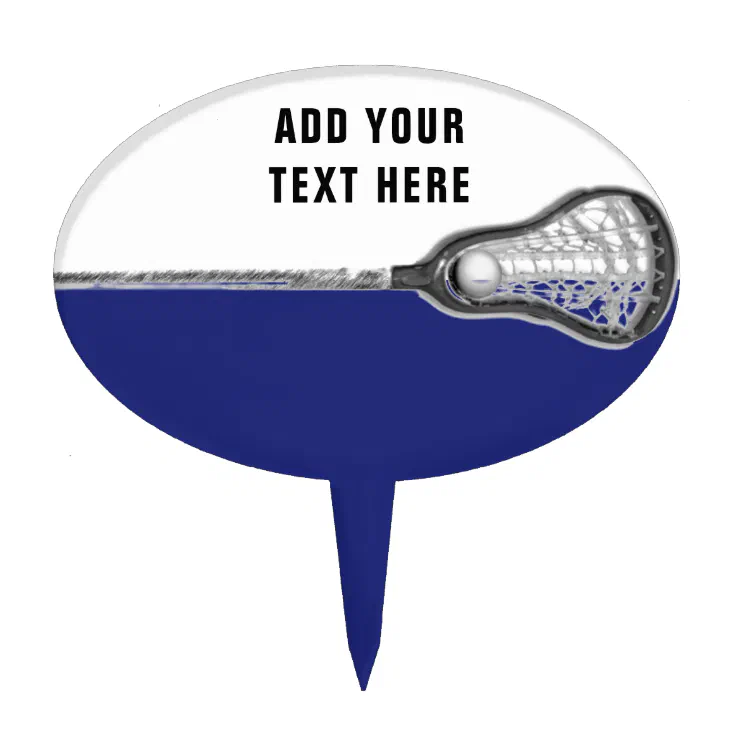 girls lacrosse party cake topper | Zazzle