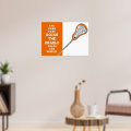 Girls Lacrosse Poster | Zazzle