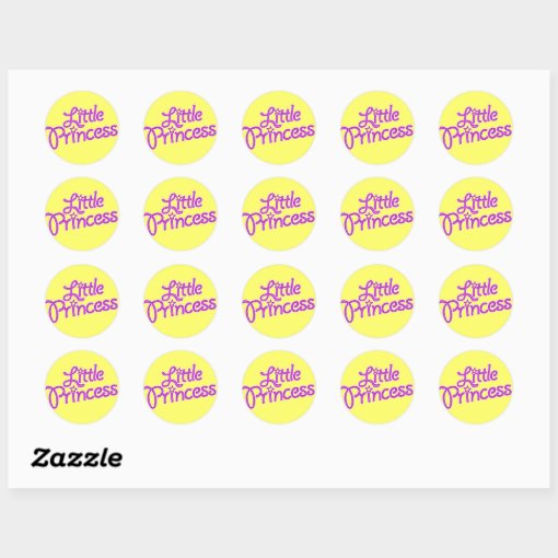 girls little princess stickers | Zazzle