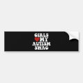 Girls Love My Autism Swag Funny Autistic Boy Gifts Bumper Sticker | Zazzle