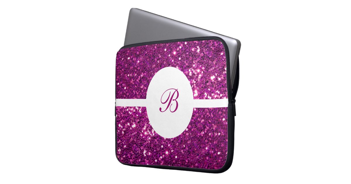 Girls Monogram Laptop Sleeve | Zazzle