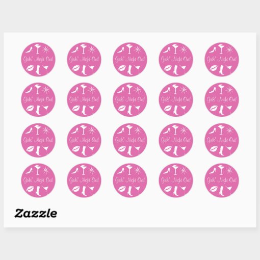 Girls' Night Out! Envelope Sticker Seal | Zazzle