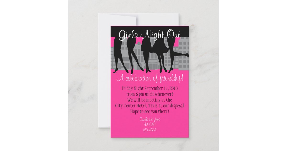Girls Night Out Invitation | Zazzle