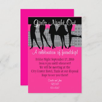 Girls Night Out Invitation | Zazzle
