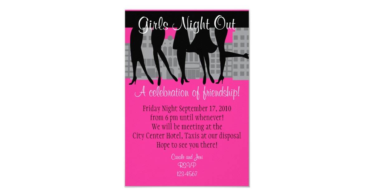 Girls Night Out Invitation | Zazzle.com
