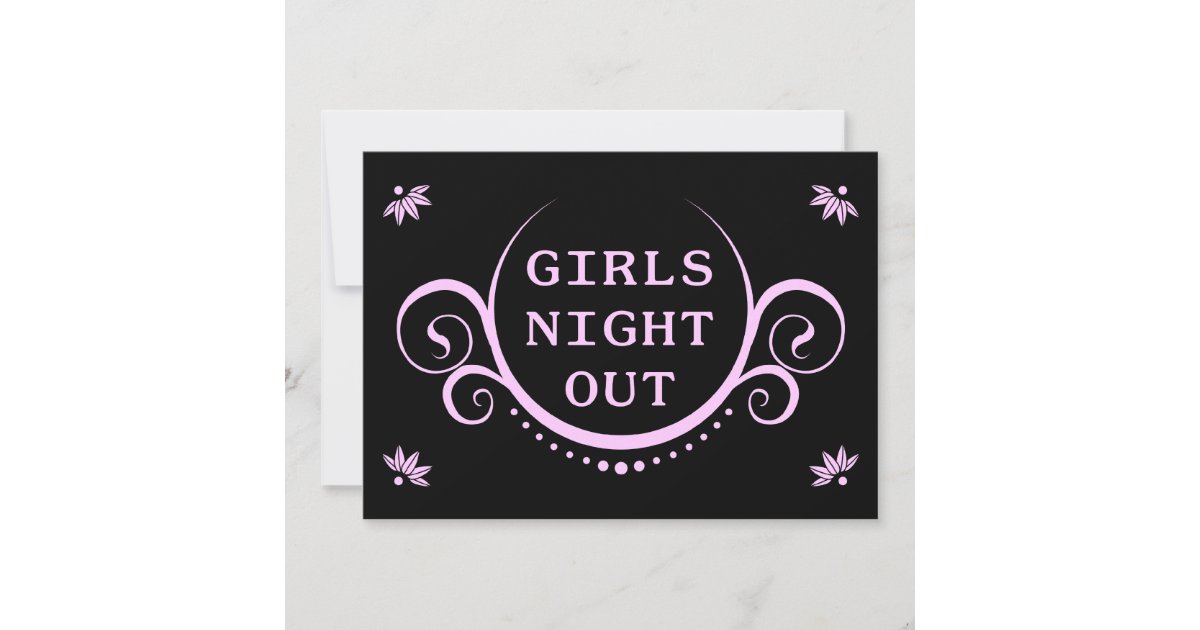 girls night out party invitation | Zazzle