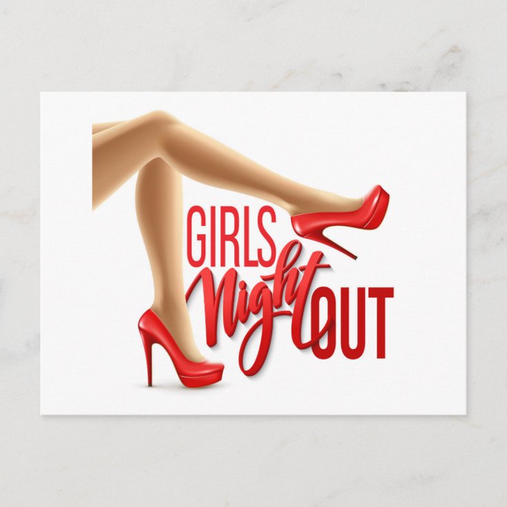 Girls Night Out Postcard | Zazzle