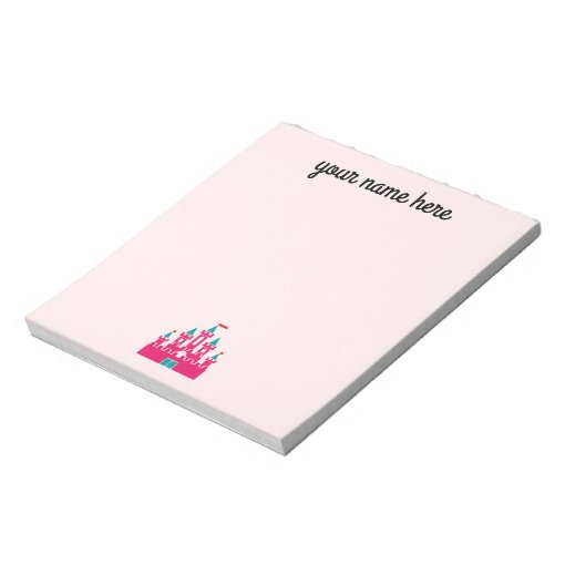 Girls Personalized Castle Stationery Notepad | Zazzle