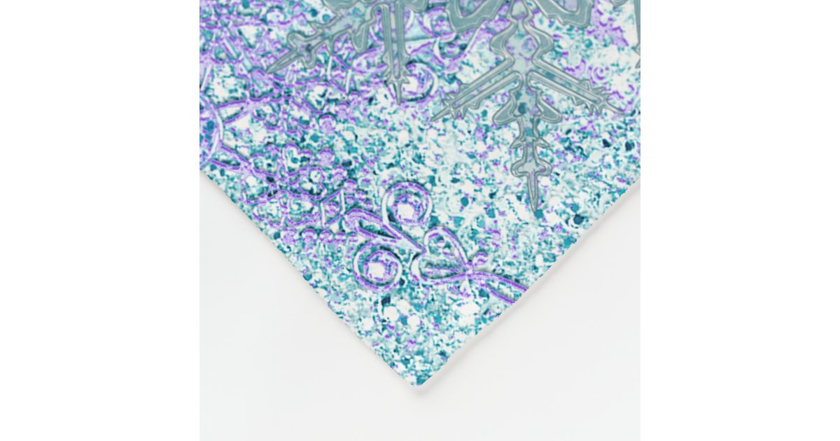 Girls Personalized Frozen Snowflake Fleece Blanket | Zazzle