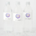 Girls Purple 10th Birthday Disco Water Station Water Bottle Label | Zazzle