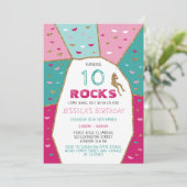 Girls Rock Climbing Birthday Party Invitation | Zazzle