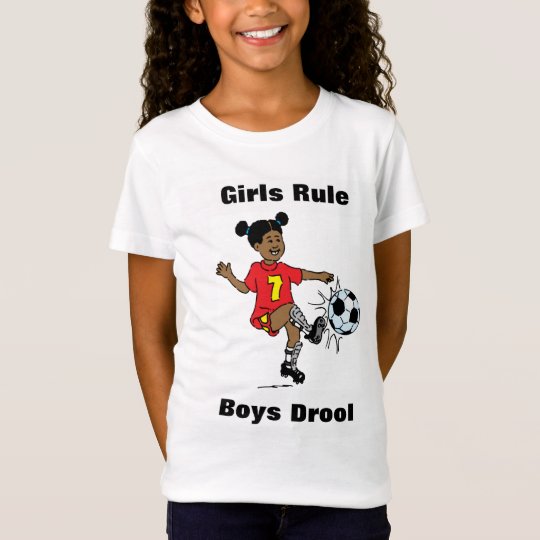 Girls Rule, Boys Drool Girls T-Shirt | Zazzle.com