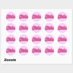 Girls Rule Classic Round Sticker | Zazzle