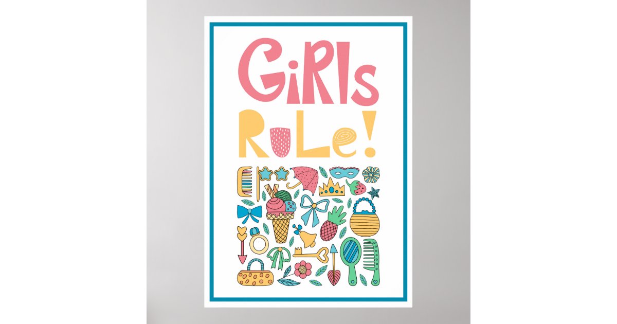 Girls Rule Poster | Zazzle