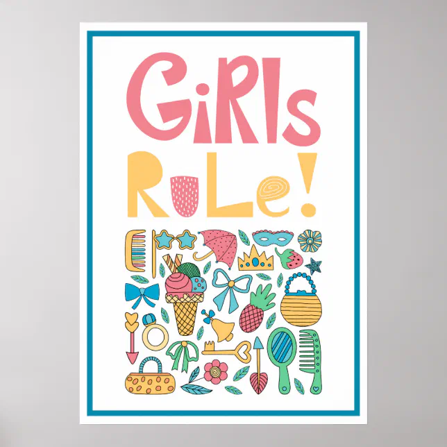 Girls Rule Poster | Zazzle