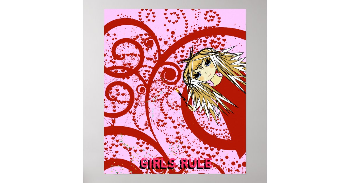 Girls Rule Poster | Zazzle