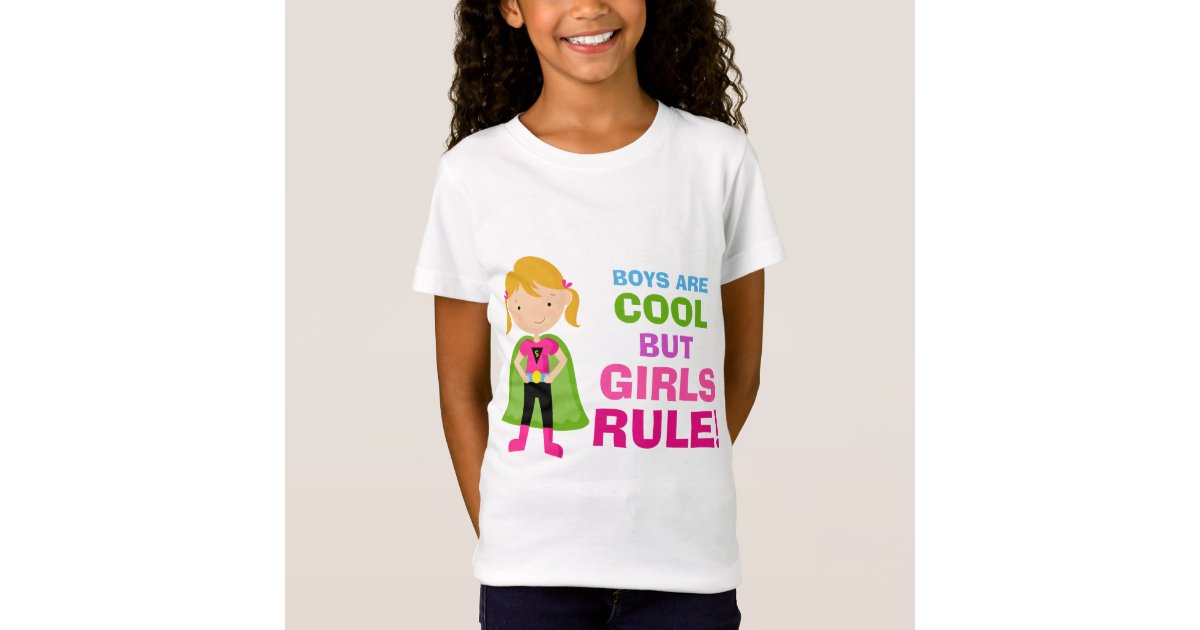 Girls Rule T Shirt Zazzle