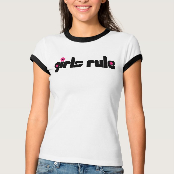 Girls rule t-shirt | Zazzle