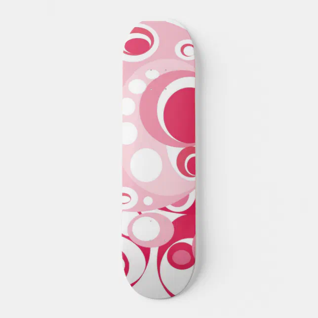Girls skateboard in pink and red | Zazzle