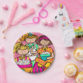 Girls Slumber Party Birthday Paper Plate | Zazzle