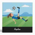 Girl Soccer Custom Binder Album | Zazzle.com