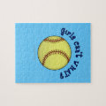 Girls Softball-Blue Jigsaw Puzzle | Zazzle