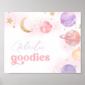 Girl's Space Galactic Goodies Sign | Zazzle