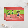 Girls Track and Field Invitation | Zazzle