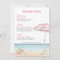 Girls Weekend Beach Bachelorette Party Invitation | Zazzle