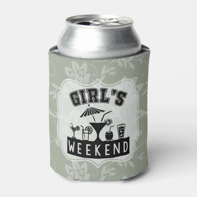Girl's Weekend Beer Party Customize to Any Color Can Cooler | Zazzle