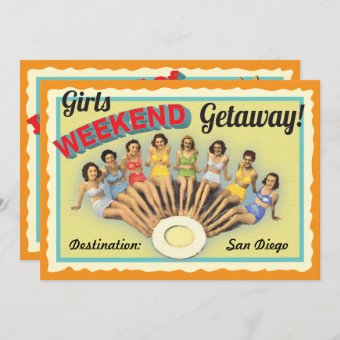 Girls Weekend Getaway Invitation | Zazzle