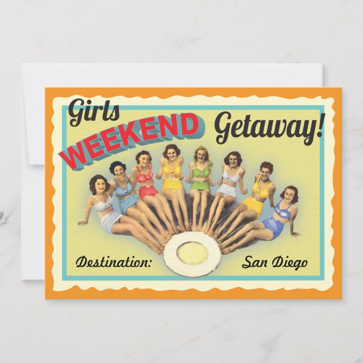 Girls Weekend Getaway Invitation | Zazzle