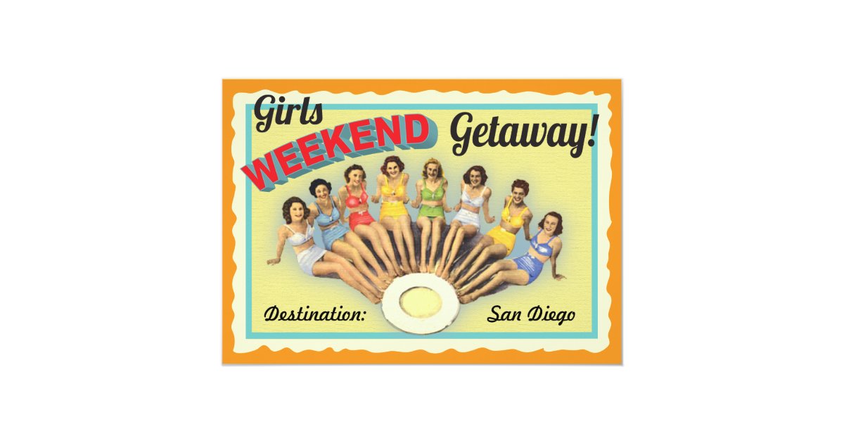 Girls Weekend Getaway Invitation | Zazzle.com