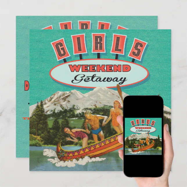 Girls Weekend Getaway Invitations | Zazzle