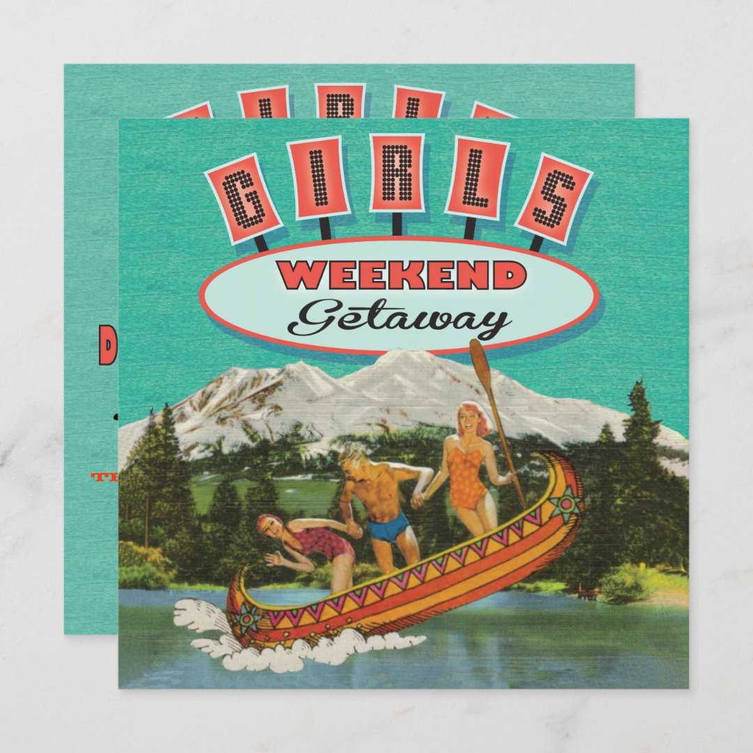 Girls Weekend Getaway Invitations | Zazzle