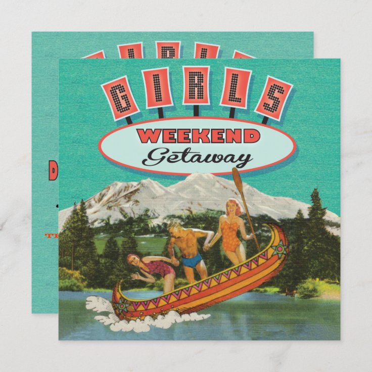 Girls Weekend Getaway Invitations | Zazzle