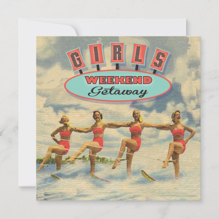 Girls Weekend Getaway Invitations | Zazzle